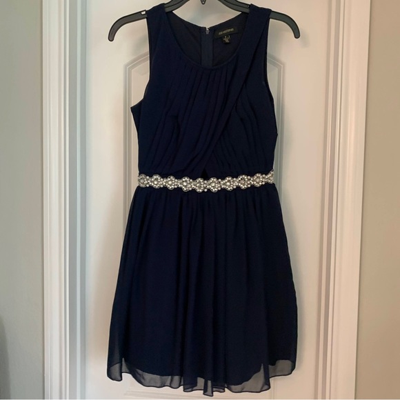Jodi Kristopher | Dresses | Jodi Kristopher Navy Blue Dress | Poshmark